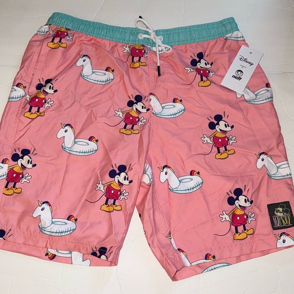 Neff | Swim | Nwt Neff Disney Mens Hot Tub Swim Trunks Board Shorts ...